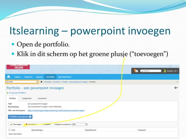 Itslearning powerpoint invoegen | PPTX