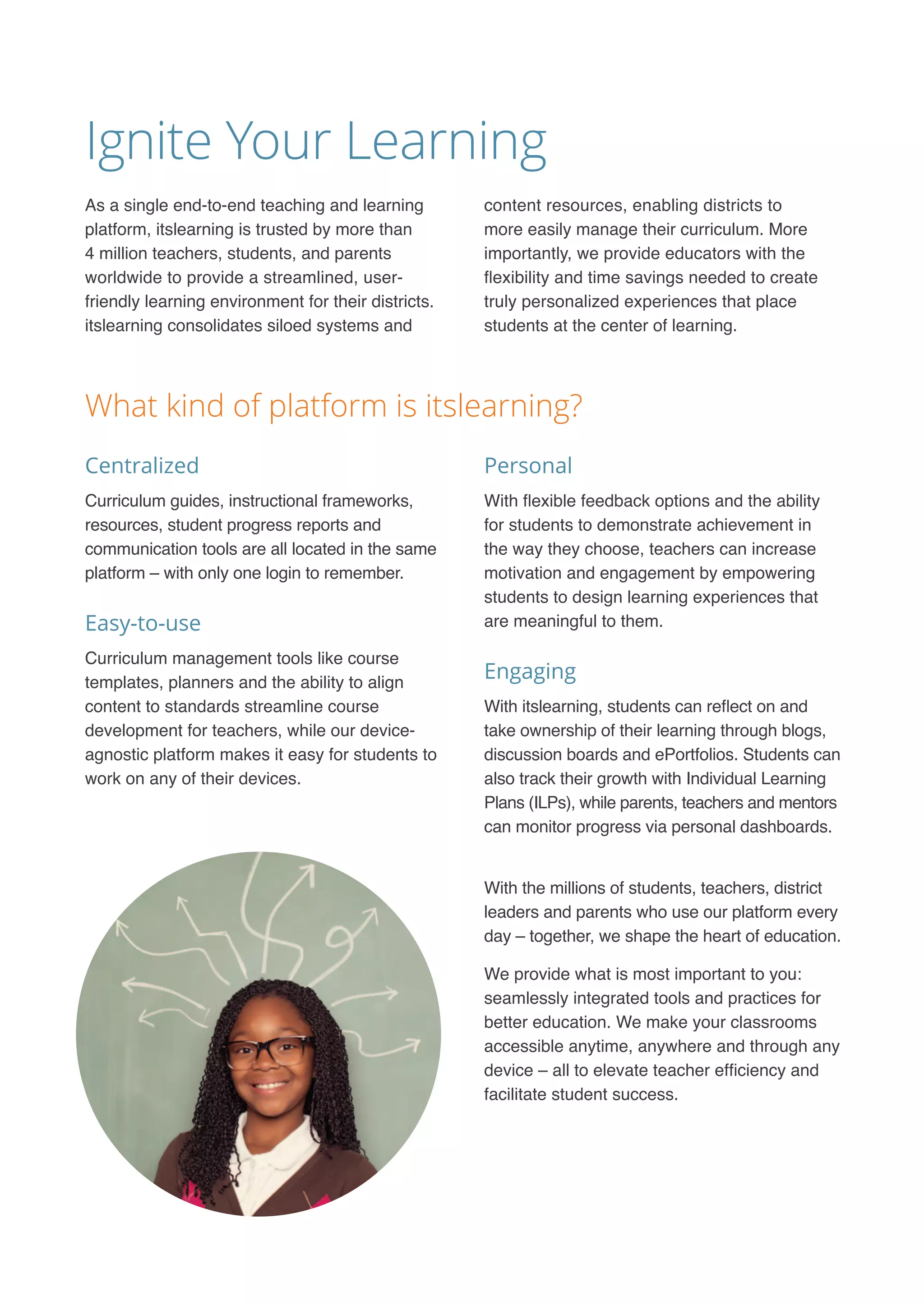 Brochure: itslearning Company Overview Brochure | PDF