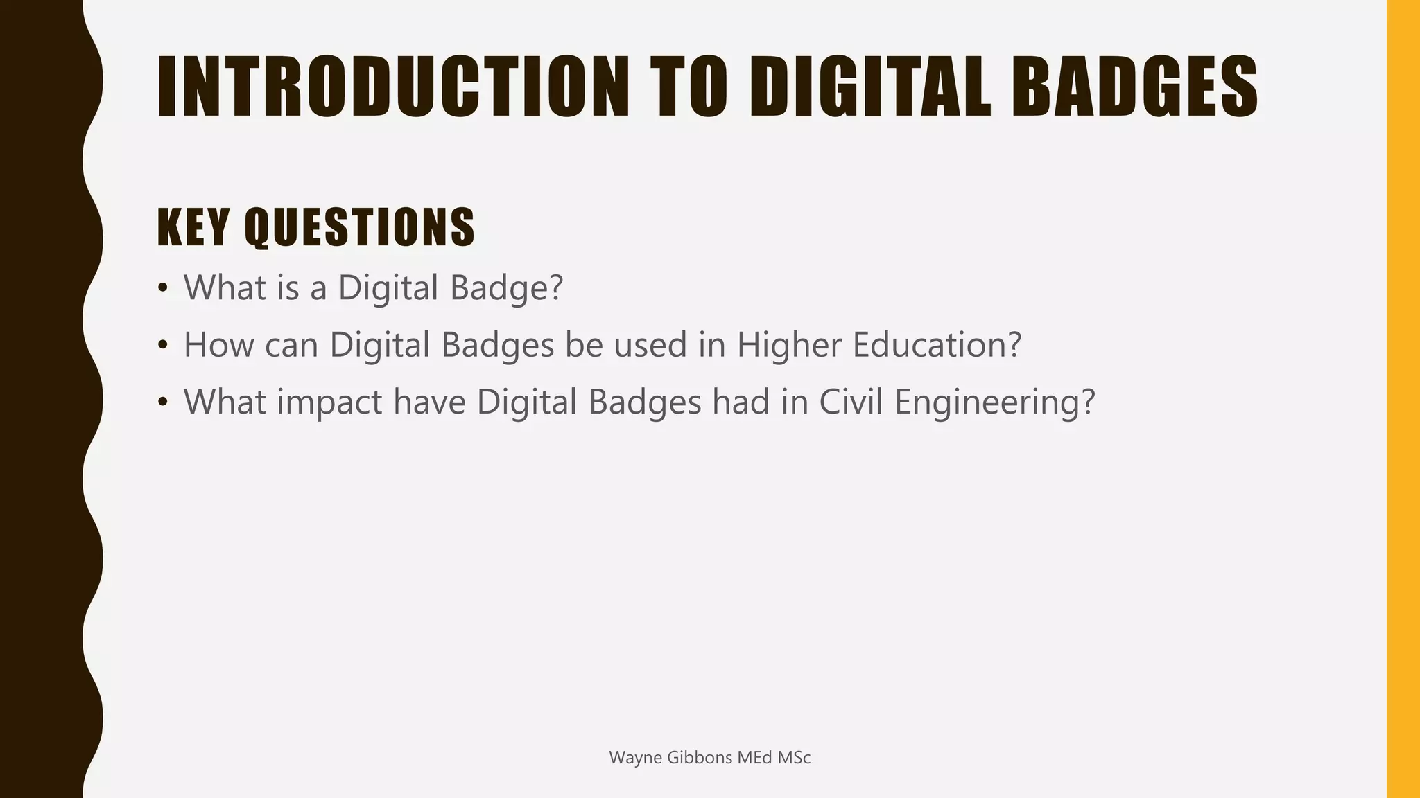 Digital Open Badges presentation | PPTX