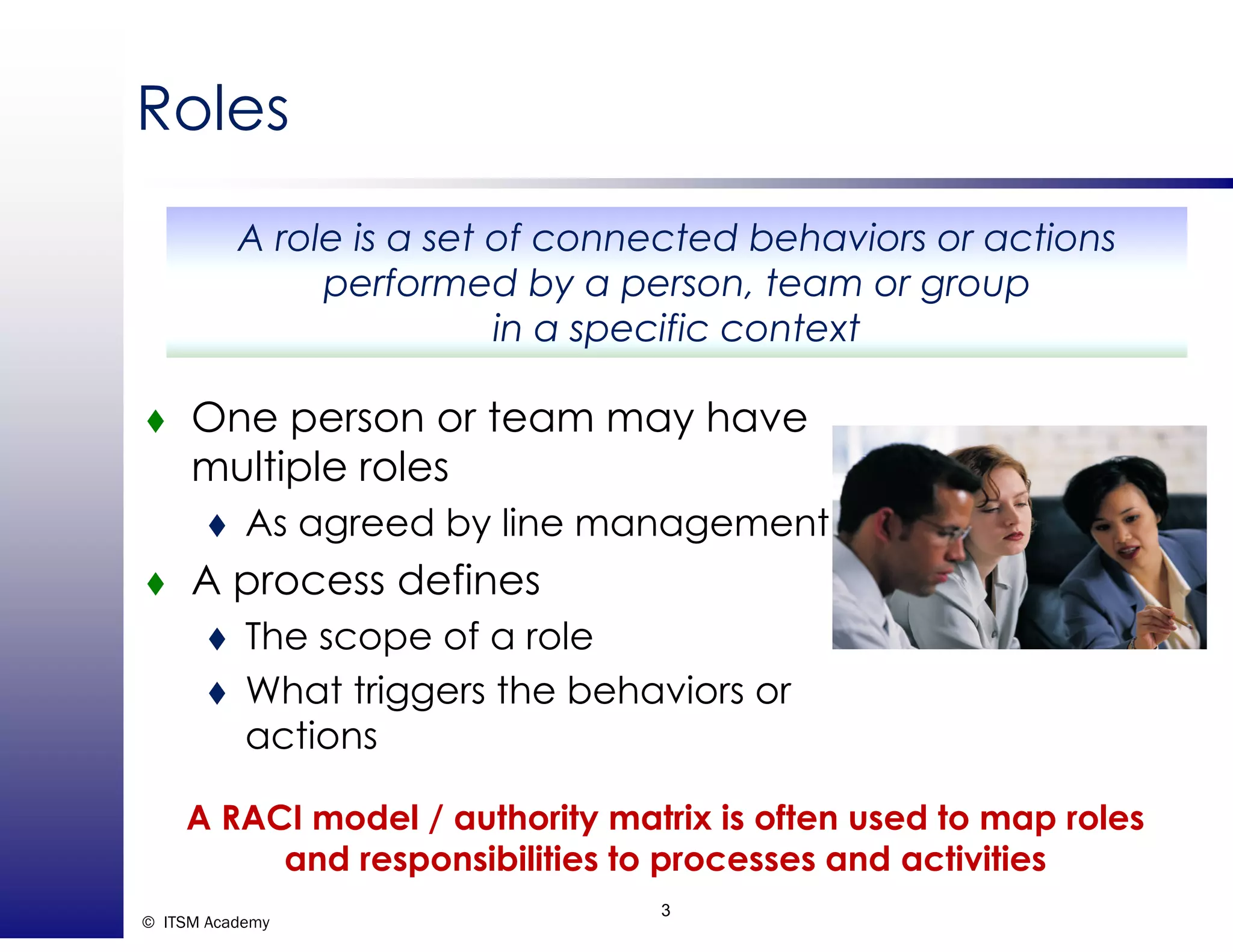 Role with IT(IL) - V3 Roles and Responsibilities - ITSM Academy Webinar ...