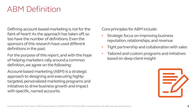 ITSMA and ABM Leadership Alliance Leadership Survey: Driving Growth ...