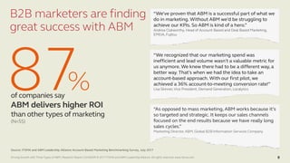 ITSMA and ABM Leadership Alliance Leadership Survey: Driving Growth ...