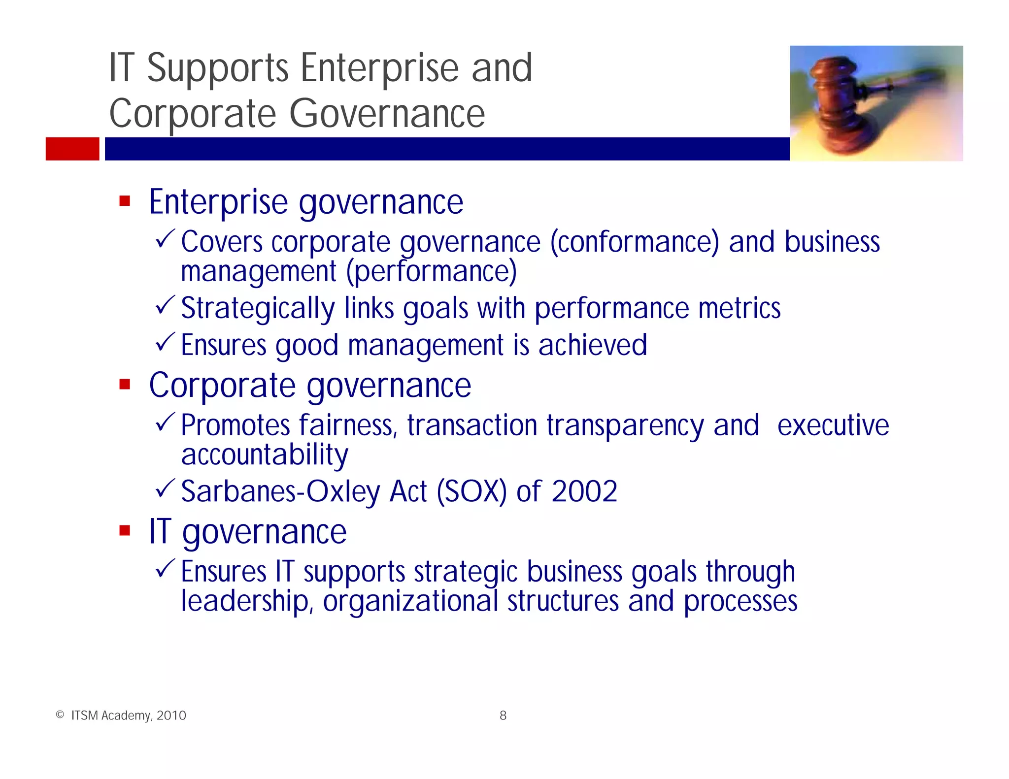 ITSM Governance Overview | PDF