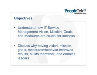 Your Role as a Leader in IT Service Management | PDF