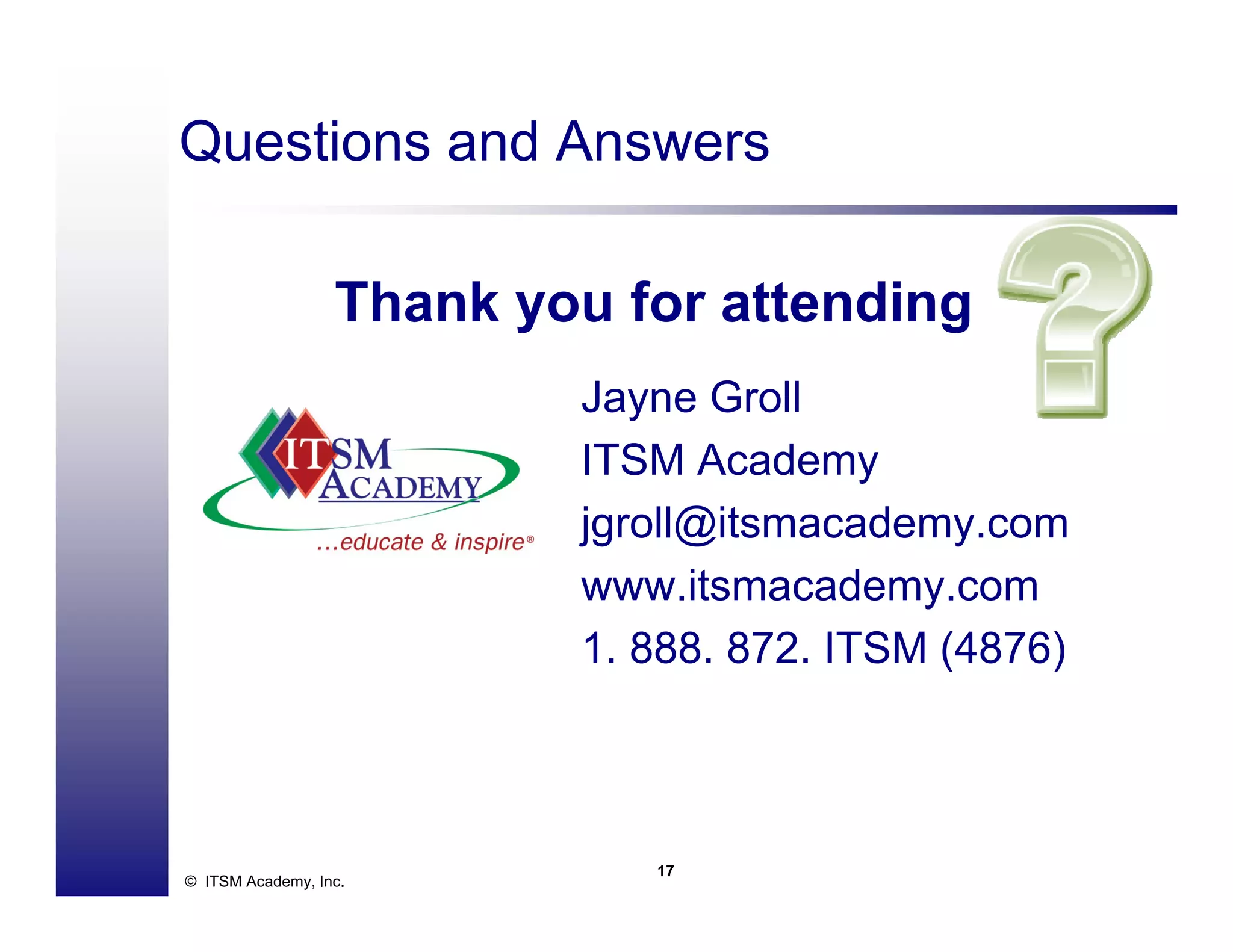 SKMS - Knowledge Management - ITSM Academy Webinar | PDF