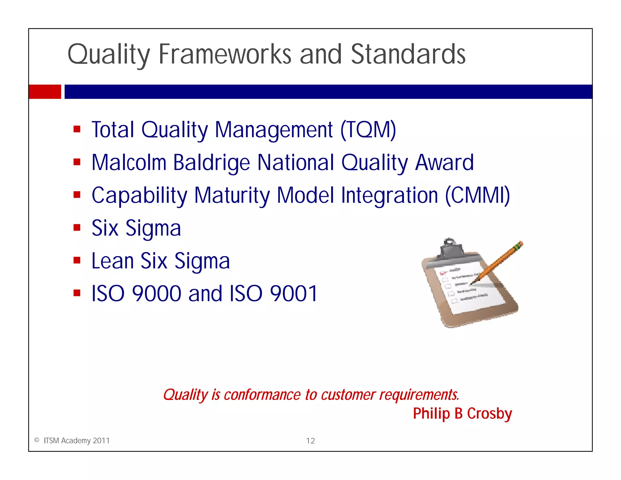 Integrating ITSM Frameworks, Standards and Processes - ITSM Academy ...