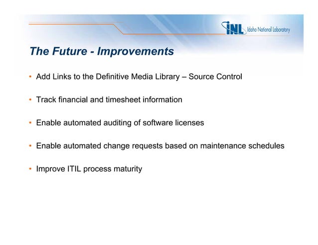 Ongoing Implementation Of A Configuration Management System Cms Ppt