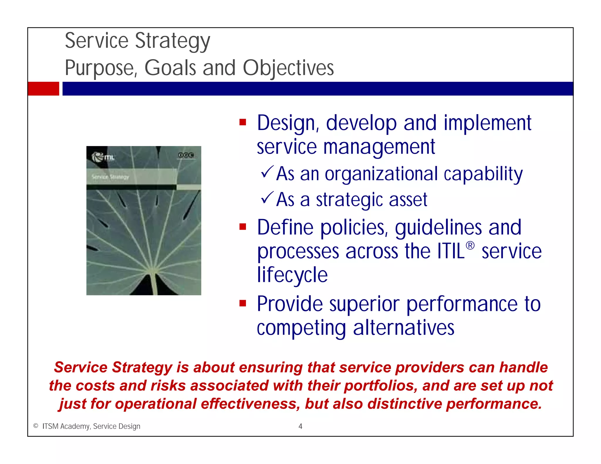 ITIL Service Strategy - ITSM Academy Webinar | PDF