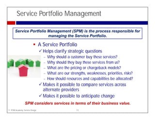 ITIL Service Strategy - ITSM Academy Webinar | PDF