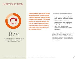 Accelerating ABM Impact: The Case for a Blended Approach | PDF
