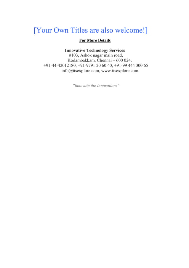 Ieee Matlab Projects 2012 Pdf