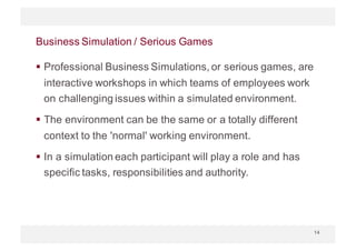 ITSM BKK #2: Business Simulation and Gamification for ITSM | PPT