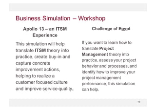 ITSM BKK #2: Business Simulation and Gamification for ITSM | PPT