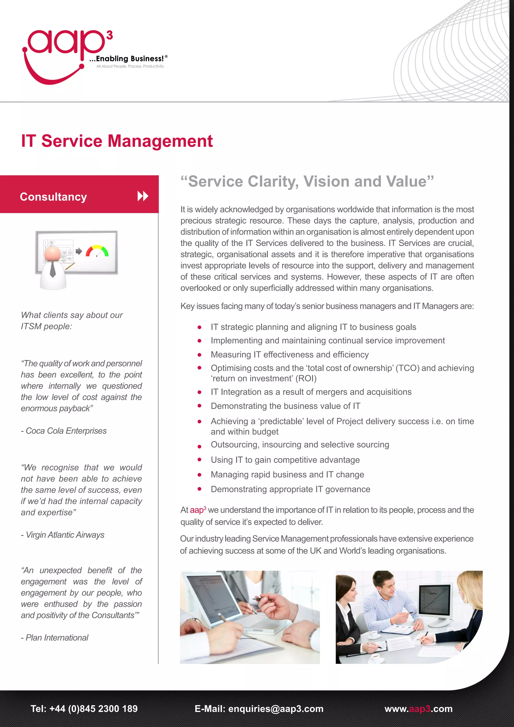 aap3 ITSM Consulting Flyer | PDF
