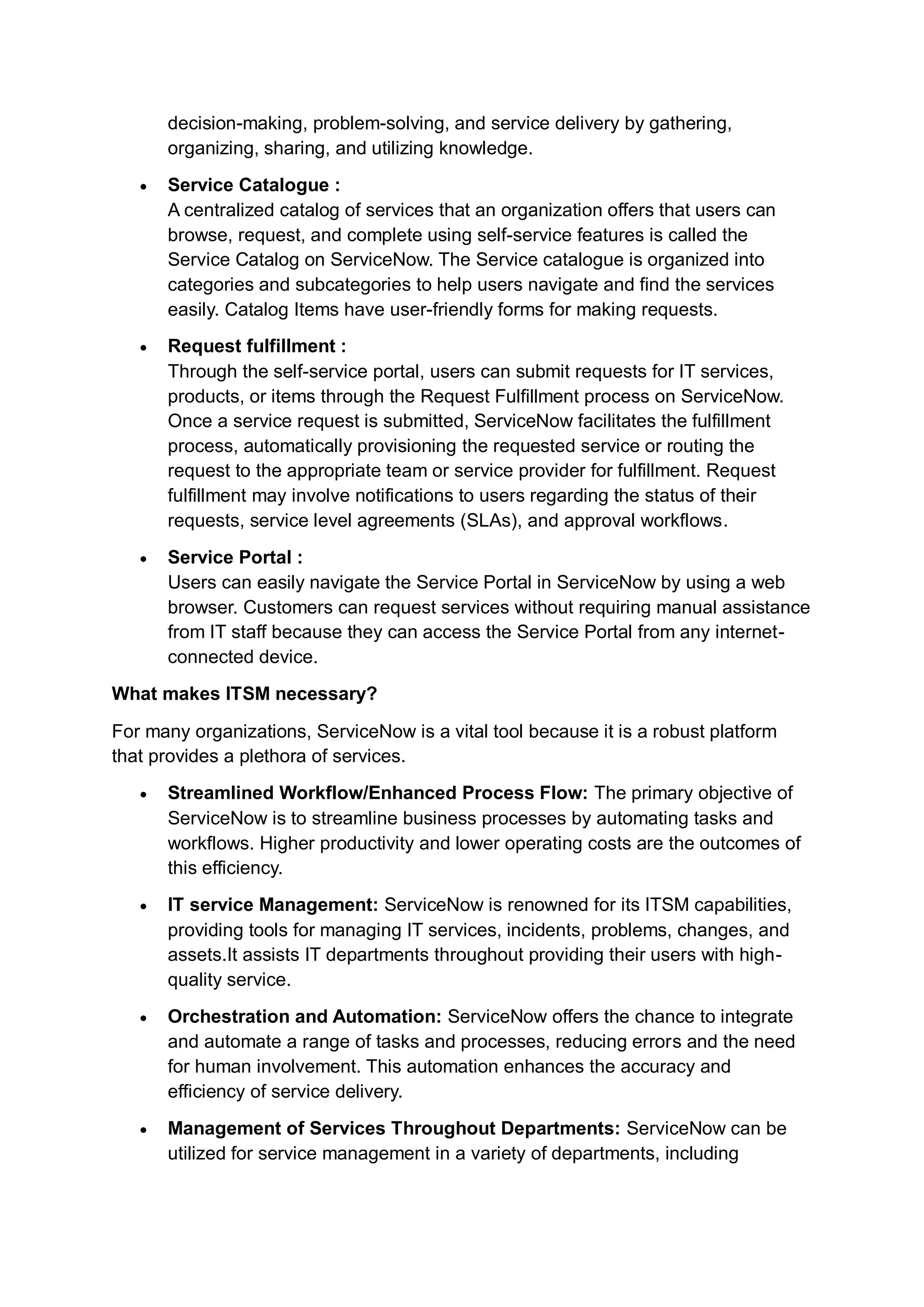 ITSM Enhanced Operational Efficiency and Service Desk Automation | PDF