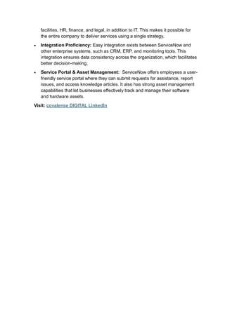 ITSM Enhanced Operational Efficiency and Service Desk Automation | PDF