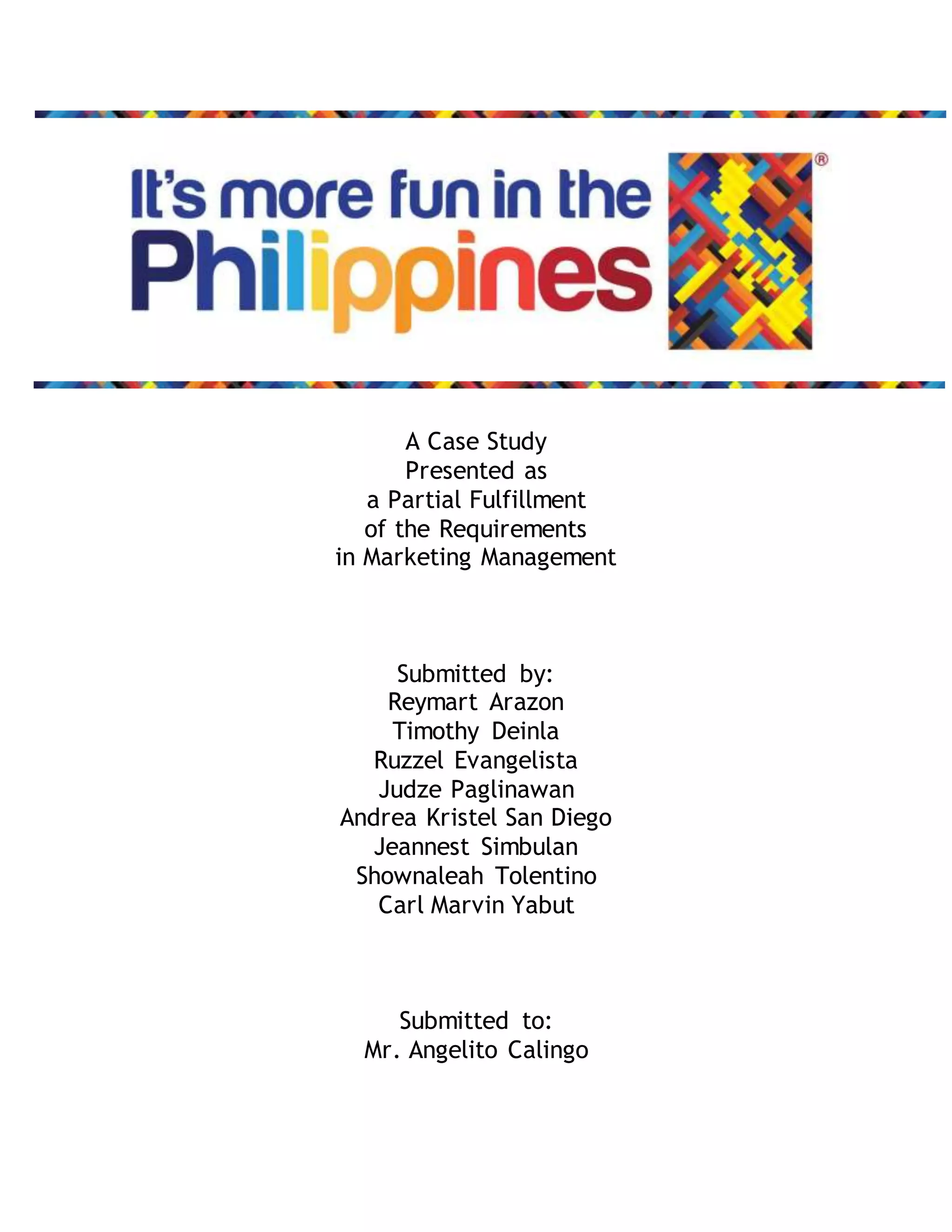 IT'S MORE FUN IN THE PHILIPPINES (CASE STUDY) | PDF