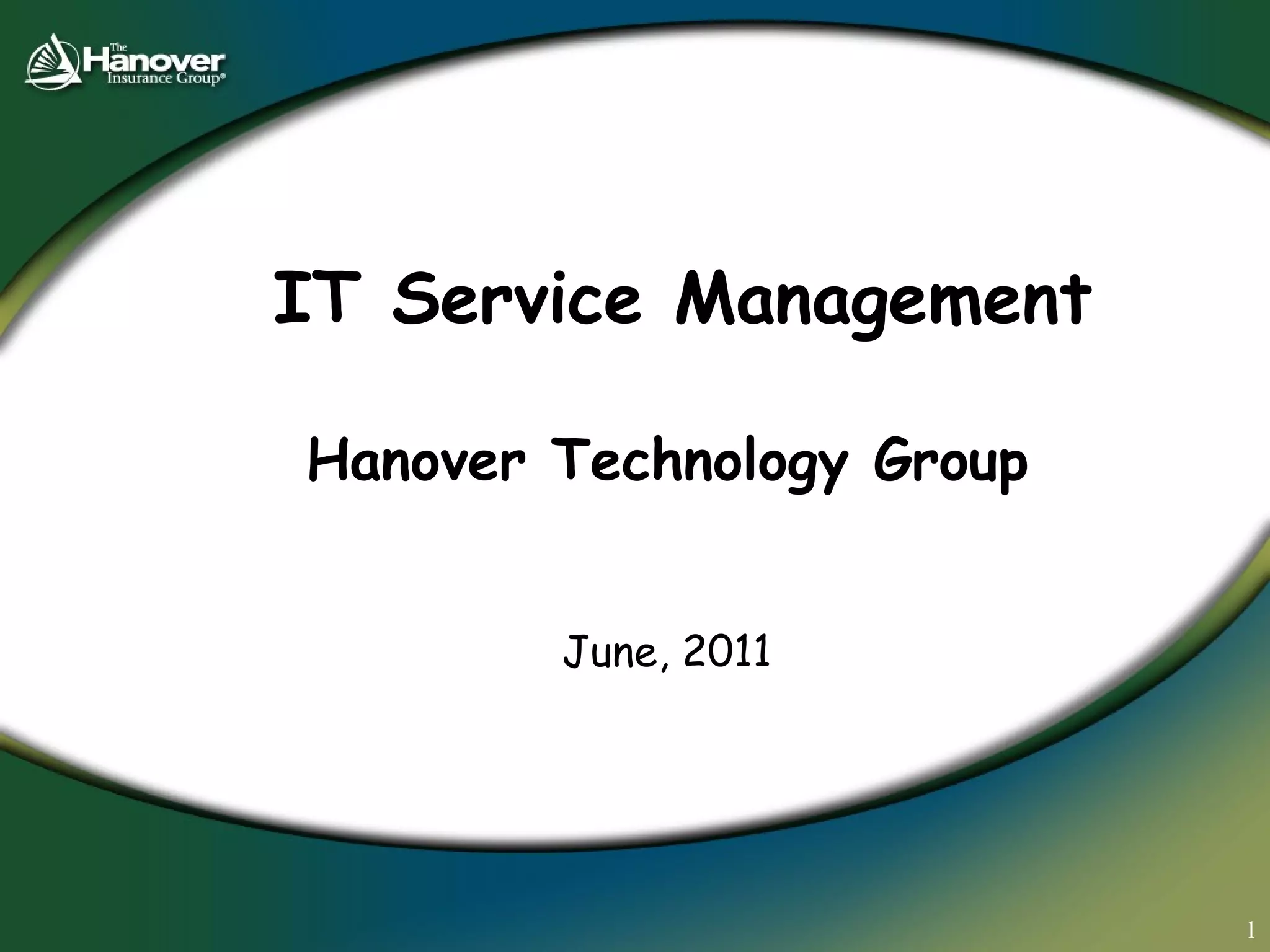 ITSM Presentation | PPT