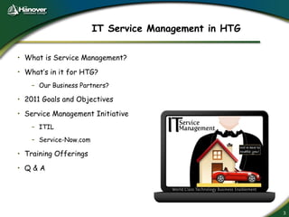 ITSM Presentation | PPT