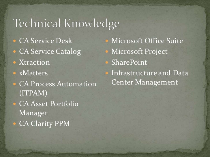 ITSM Sr Manager, Tools Implementation