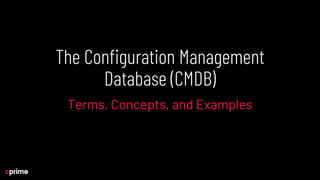 Using a Service Catalog and CMDB to Standardize Change Management in ...