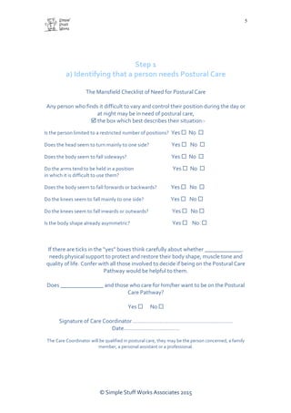 Living University of Postural Care Person Centred Postural Care Pathway ...