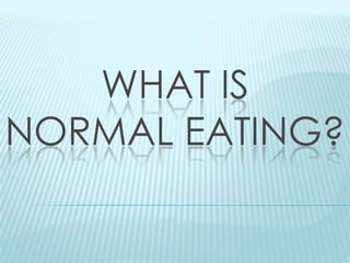 Its Not About The Food | PPTX | Nutrition | Healthy Living