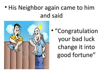 It's not luck but it's all about God's favor | PPT