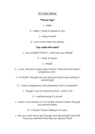 ‘It’s not mine’ script | PDF