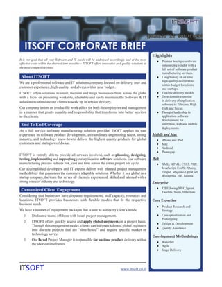 Itsoft company profile | PDF