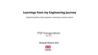 Itsp inauguration-may2015-v2 | PPT