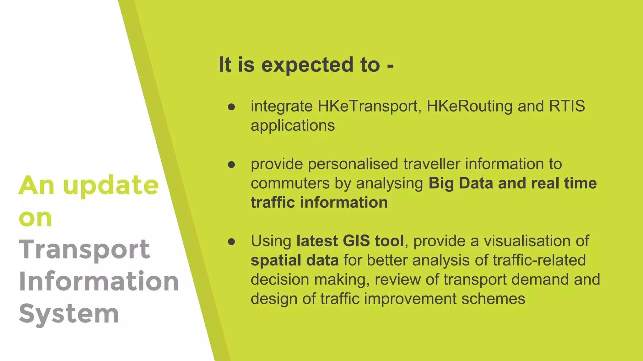 Intelligent Transport Systems In Hong Kong Ppt Free Download