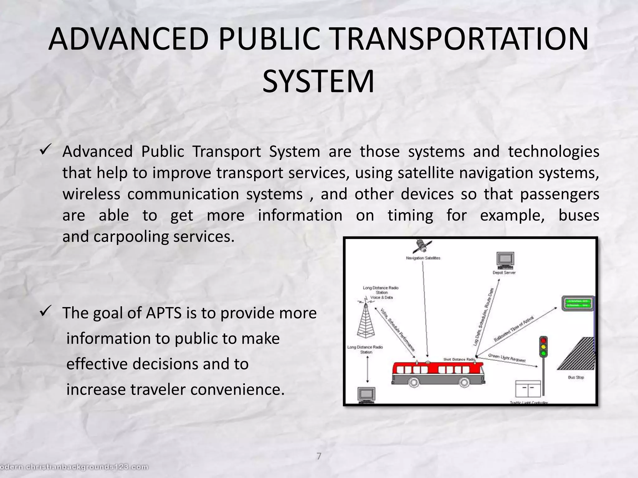 INTELLIGENT TRANSPORTATION SYSTEM(ITS) PRESENTATION | PPTX