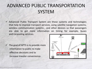 INTELLIGENT TRANSPORTATION SYSTEM(ITS) PRESENTATION | PPTX