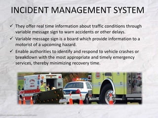 INTELLIGENT TRANSPORTATION SYSTEM(ITS) PRESENTATION | PPTX