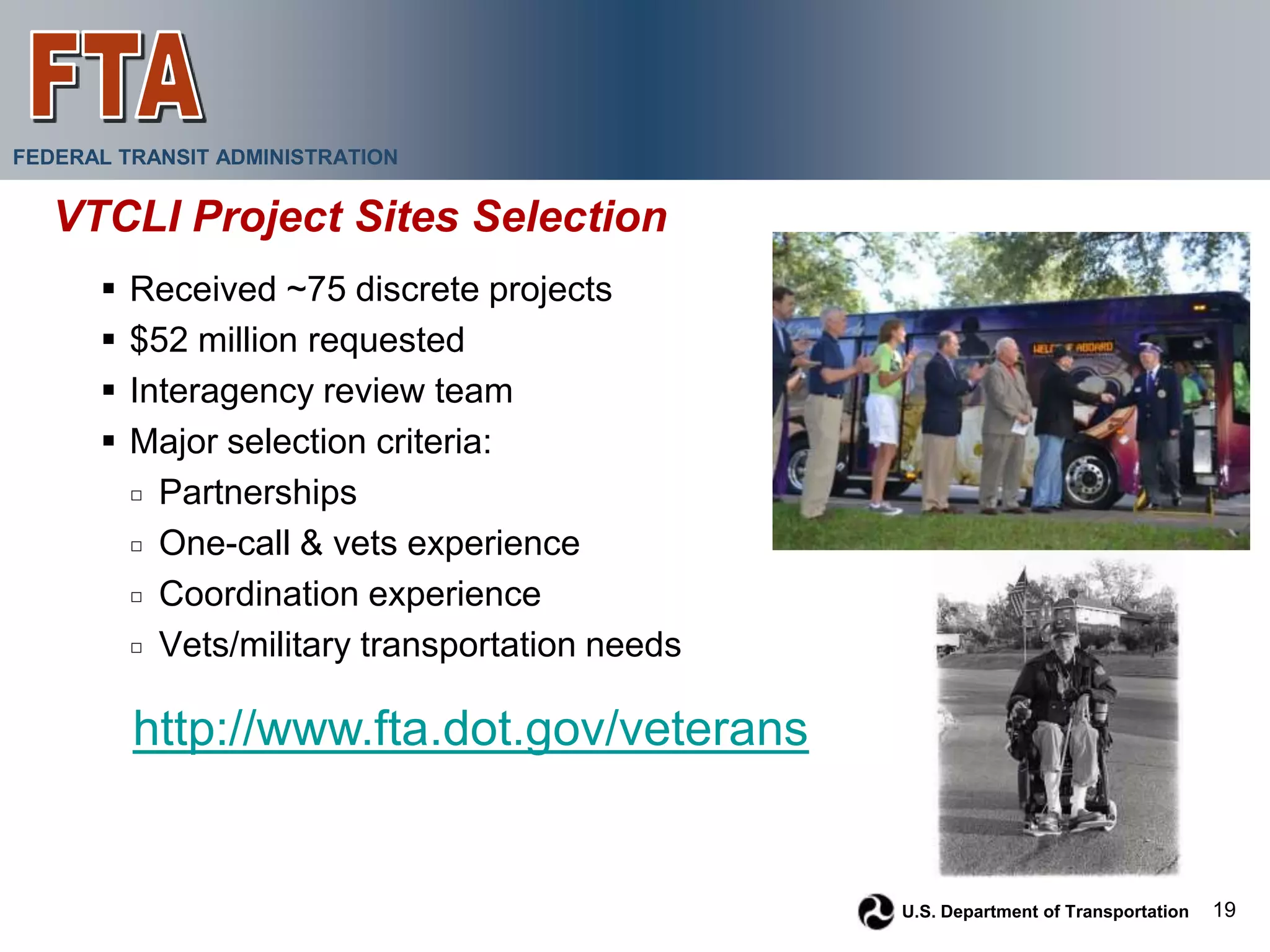 ITS for Transit (Federal Transit Administration) | PPT