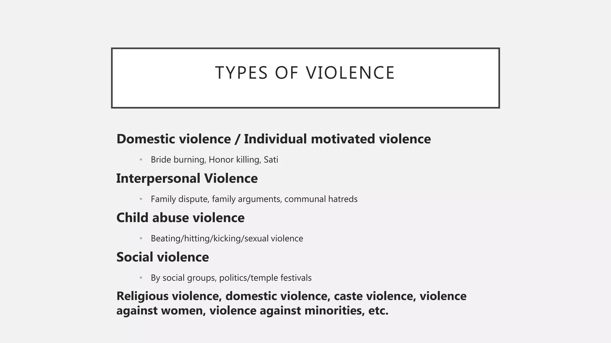 visual violence, Its effects, causes and solutions | PPT