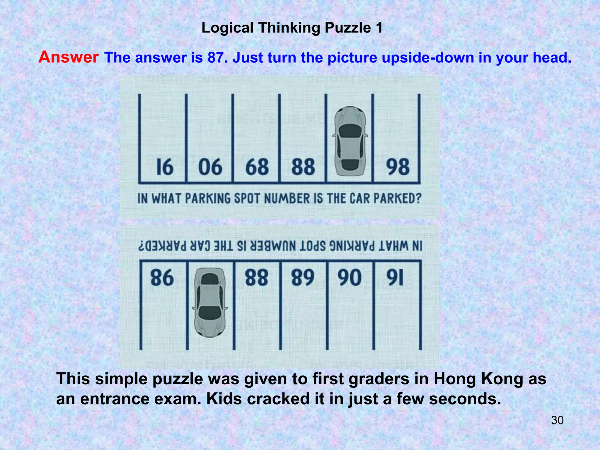 It's PUZZLE Time to Exercise the Mind | PPT