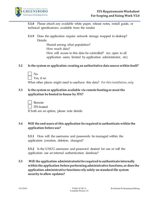 Its requirements worksheet for scoping and sizing v2.0 | DOCX