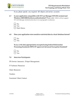 Its requirements worksheet for scoping and sizing v2.0 | DOCX