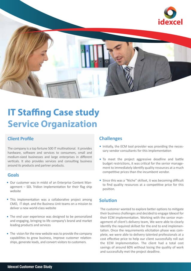 IT Staffing & Recruiting Case Studies| Goals, Challenges, Solutions | PDF