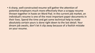 It’s time to freshen up your resume | PPT