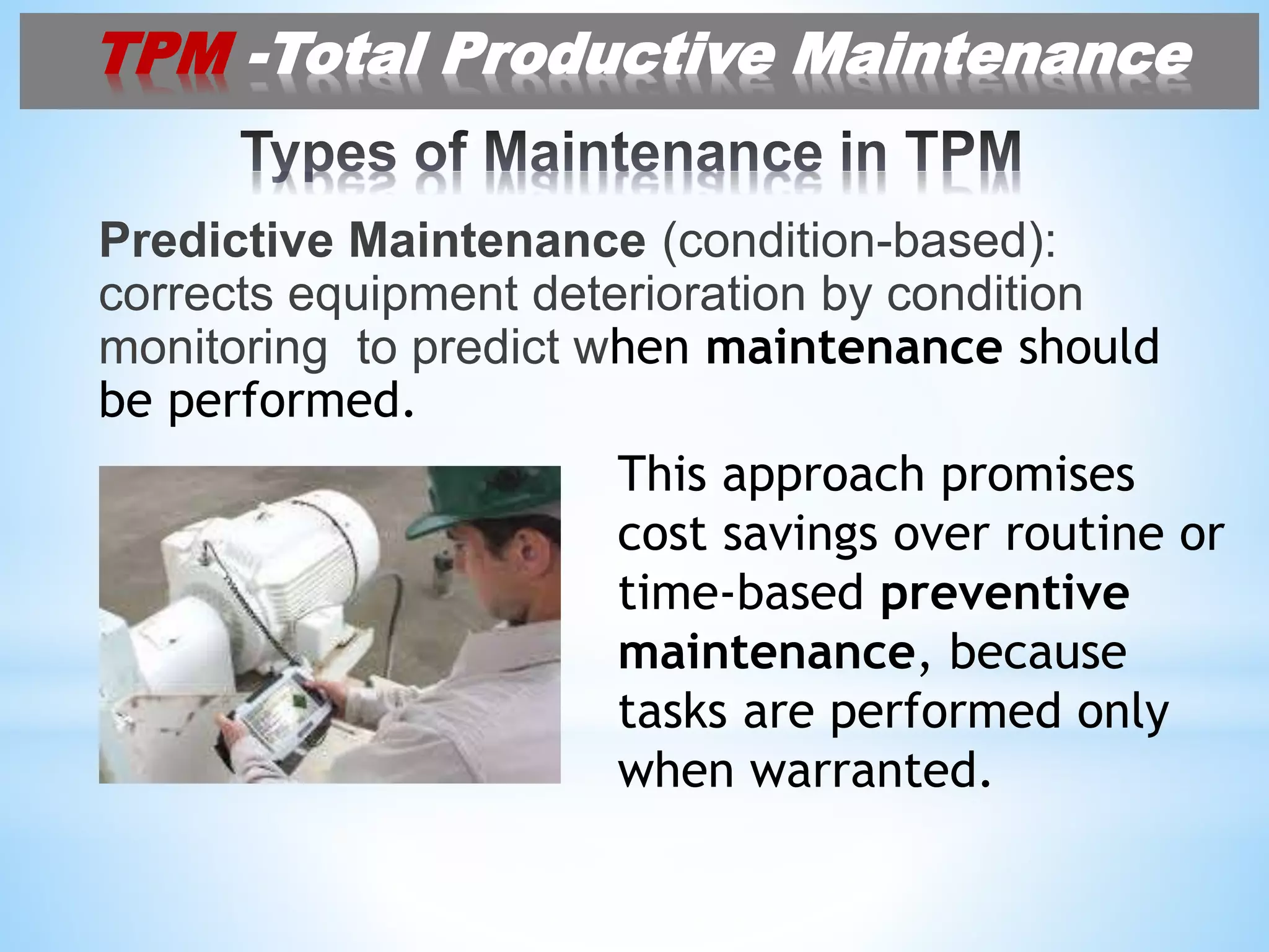 TPM Total Productive Maintenance Workshop for Quarry Plant (1) 09Oct16 | PPTX