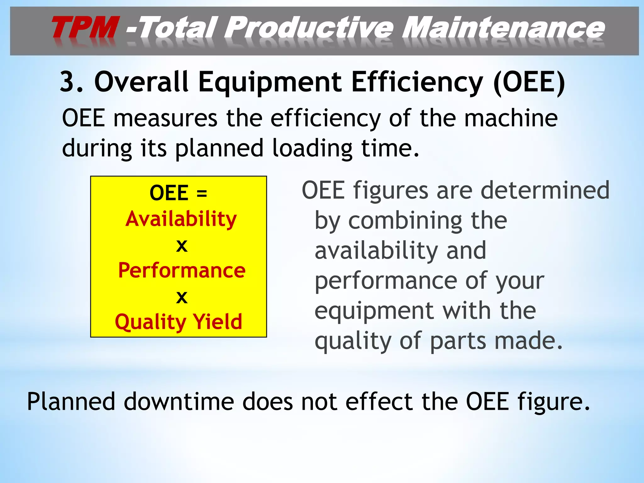 TPM Total Productive Maintenance Workshop for Quarry Plant (1) 09Oct16 | PPTX