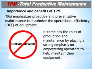 TPM Total Productive Maintenance Workshop for Quarry Plant (1) 09Oct16 ...