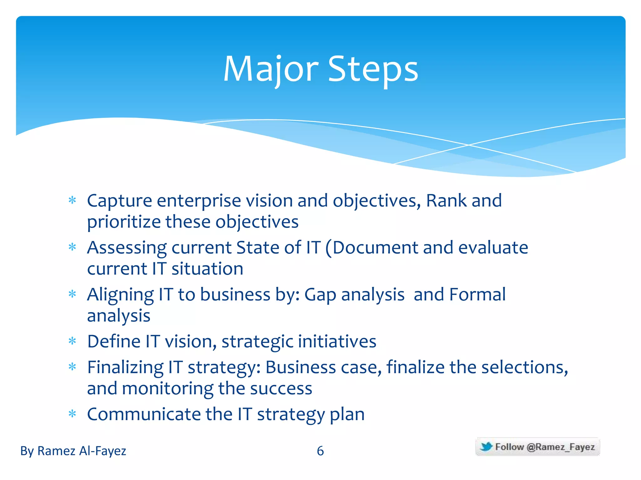 IT strategic planning session | PPTX