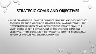 IT Strategic Plan Template | PPTX