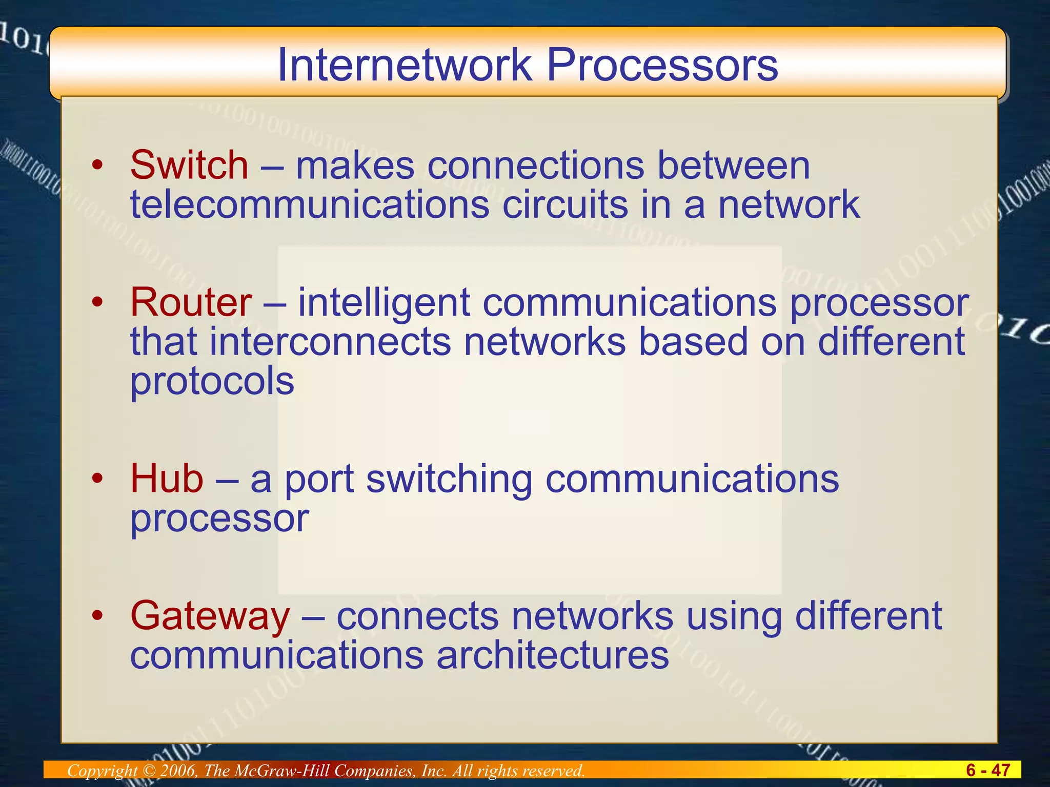 Overview of telecommunications and network | PPT