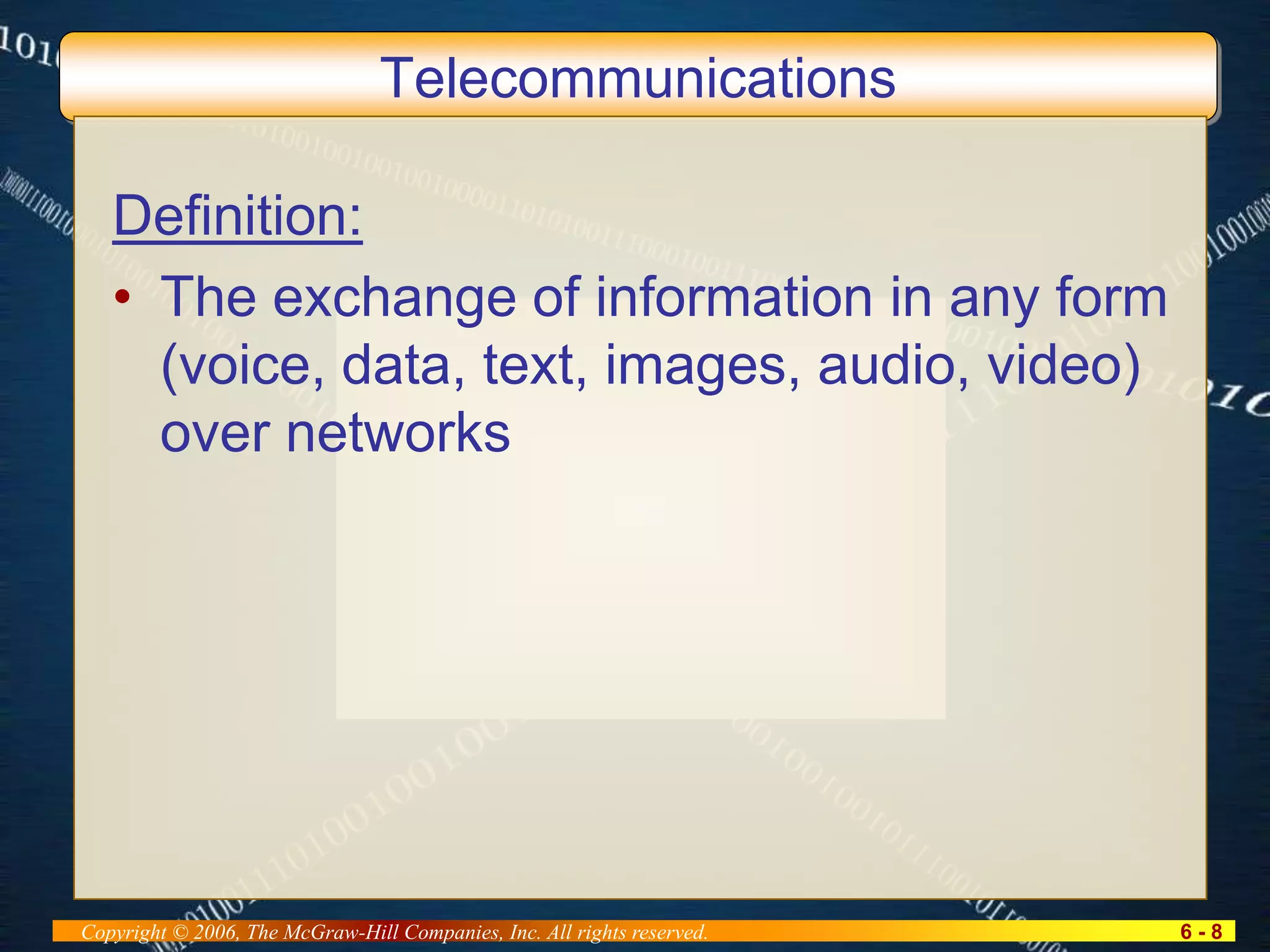 Overview of telecommunications and network | PPT
