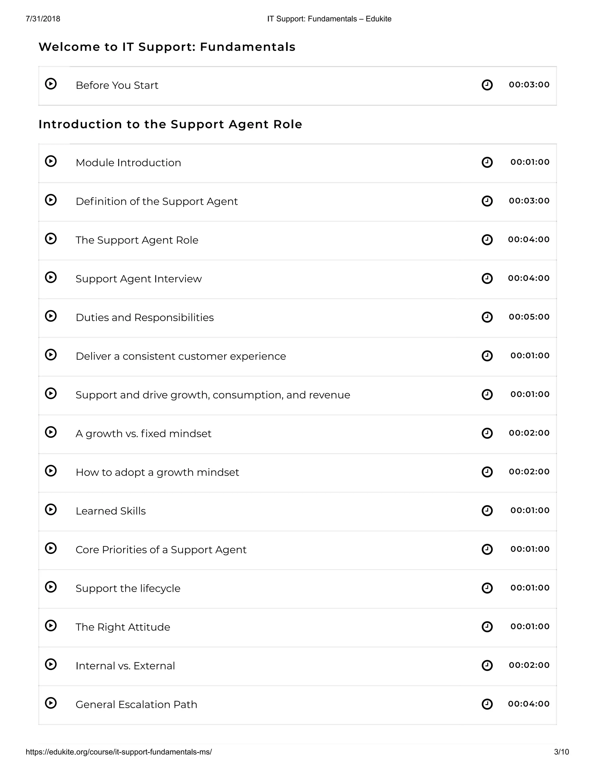 IT Support Fundamentals – Edu Kite | PDF